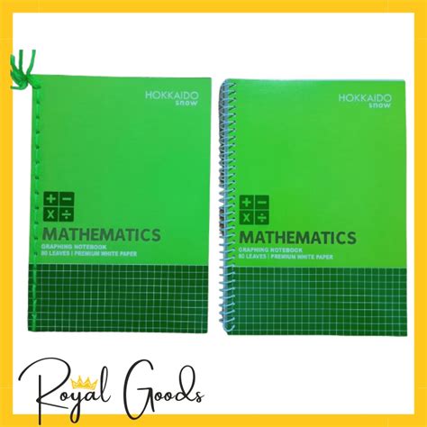 Hokkaido Snow Math Mathematics Graphing Notebook Shopee Philippines