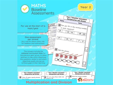 Year 2 Multiplication And Division Baseline Assessment Teaching