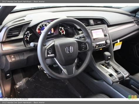 Black Interior Dashboard For The 2017 Honda Civic Sport Hatchback