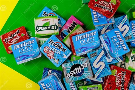 Various Brand Chewing Gum Brands Orbit Extra Eclipse Freedent