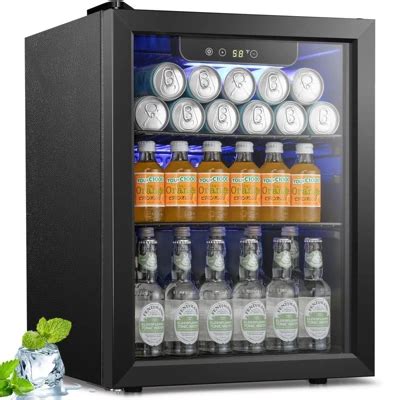 Homelabs 120 Can Beverage Refrigerator Cooler Glass Door Mini Fridge 3