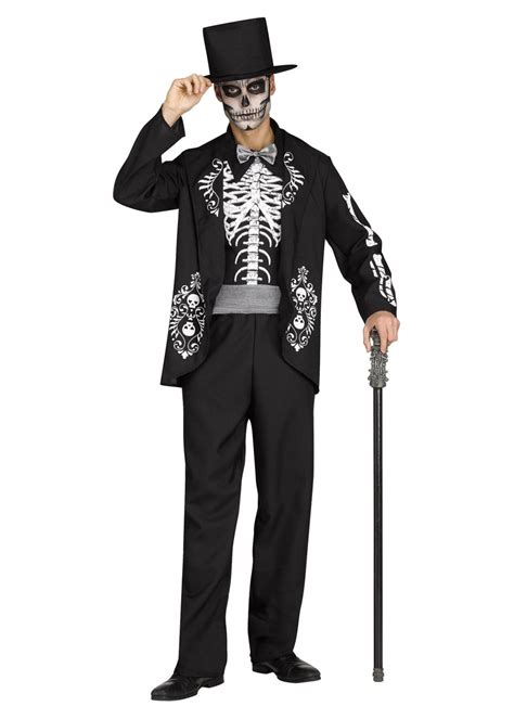 Skeleton King Men Costume Scary Costumes