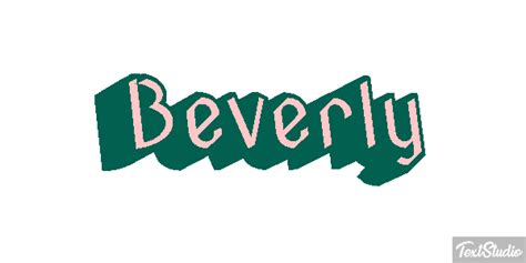 Beverly Name Animated  Logo Designs