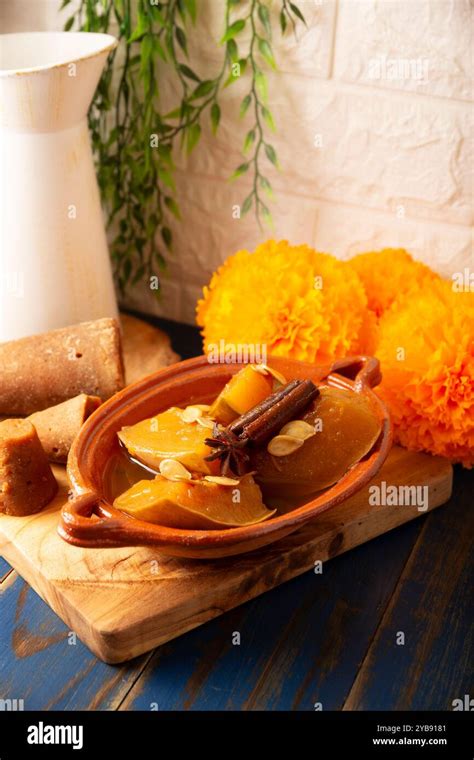 Calabaza En Tacha Spiced Candied Pumpkin Mexican Dessert Whose Main Ingredients Are Pumpkin
