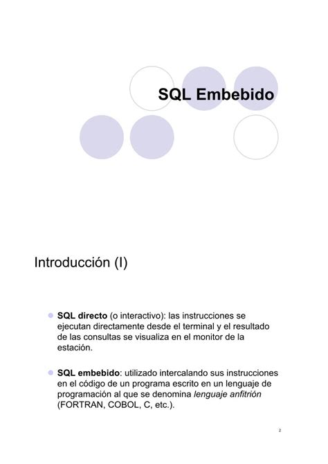 Pdf De Programación Sql Embebido