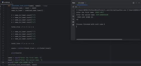 Python Programming Funwithcode Lovescore Learningthroughprojects