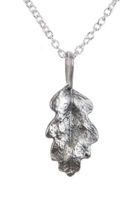 Tiny Oak Leaf Pendant Armed And Gorgeous Handmade Jewellery Uk
