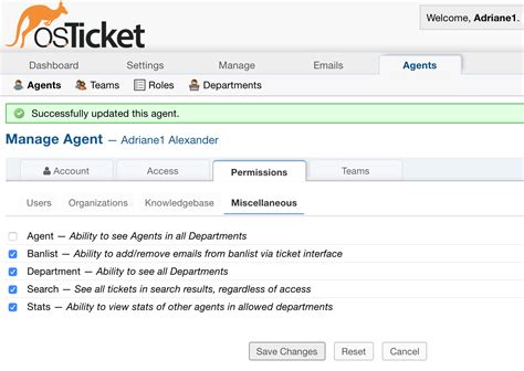 Visibility Permissions — Osticket 1171 Documentation