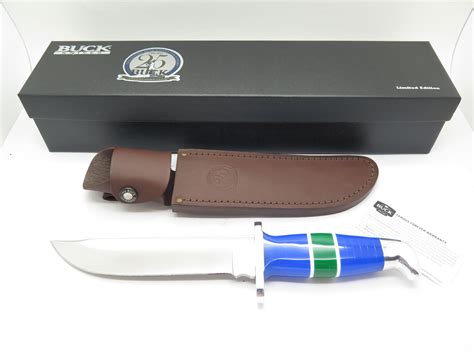 Buck 124 Bcci Limited Edition Club 25th Anniversary Lucite Fixed Hunting Knife Eprague Llc