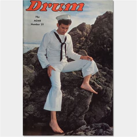 Drum Pictorial Vintage Physique Muscle Male Model Magazine Cover