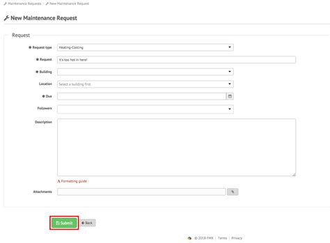 Fmx Requester Maintenance Technology Or Custom Work Request Training Guide Help Center