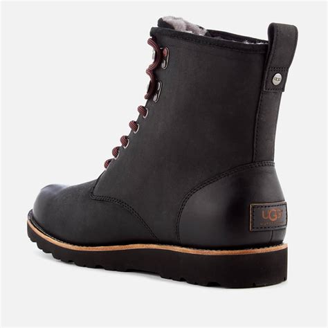 Ugg Ugg Wilde Waterproof Leather Boot In Black Leather