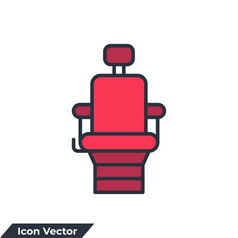 Barber Chair Icon Logo Vector Illustration Barber Shop Chair Symbol