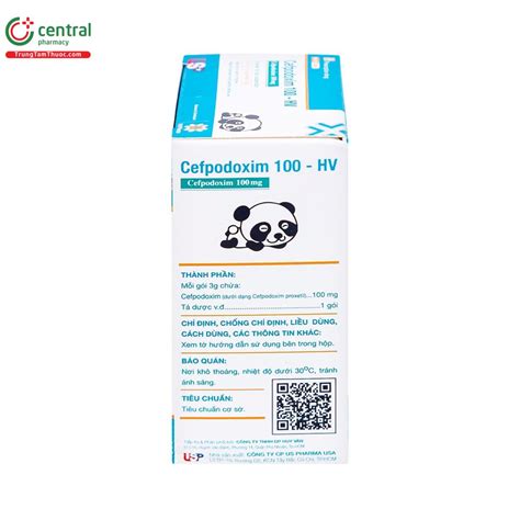 Thuốc Cefpodoxim 100 Hv Điều Trị Nhiễm Khuẩn Hô Hấp Cho Trẻ Em