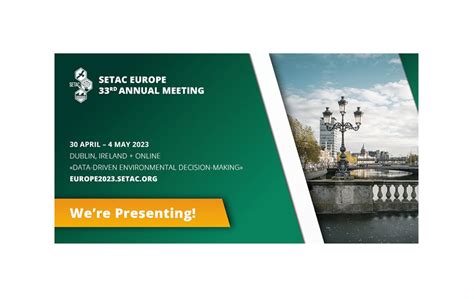 Meet Ect And The Syntech Research Group At The Setac Europe 33rd Annual