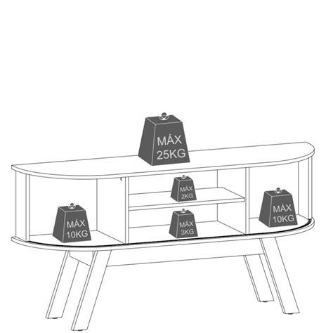 Rack Para Tv Até 75 Polegadas Valência Madetec Multiloja