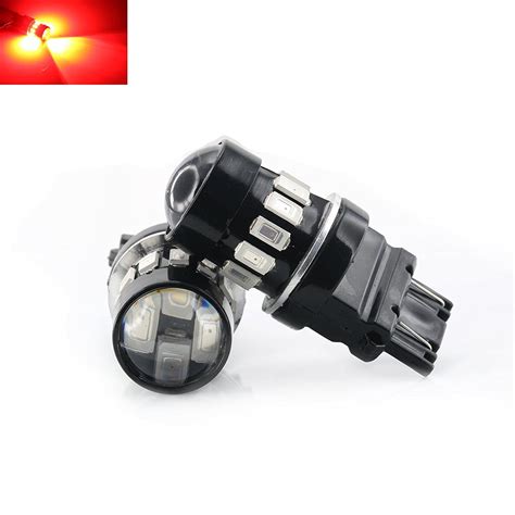 3157 Led Bulb 4x Auxito 3157 3057 4157 Led Red Stop Brake Light Bulb