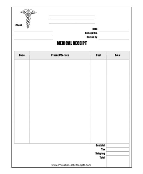 Store Receipt Templates 12 Free Printable Excel Word And Pdf Formats