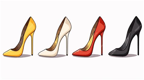 Elegant High Heels Cartoon Vector Illustration Premium Ai Generated