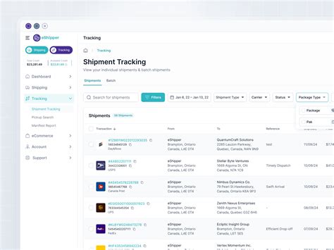 Eshipper Shipment Tracking Page By Denys A☘️ On Dribbble
