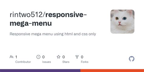 GitHub Rintwo512 Responsive Mega Menu Responsive Mega Menu Using Html And Css Only