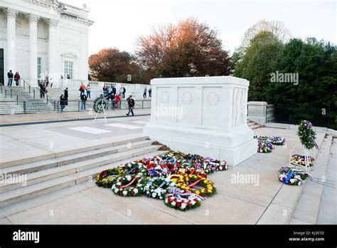 Wreaths Laid For Veterans Day Rest At The Tomb Of The Unknown Soldier