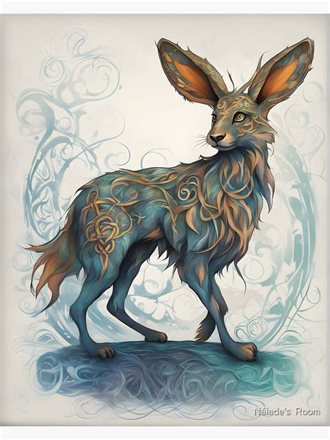 Celtic Pooka Rabbit Hare Form Sticker By Náiades Room Redbubble