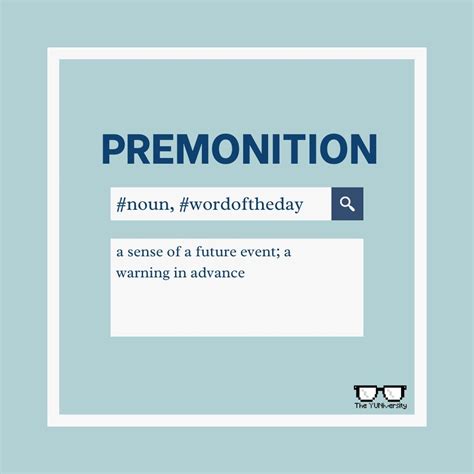 Premonition Meaning