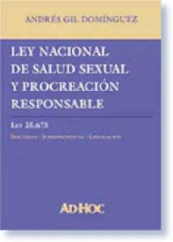 Ley Nacional De Salud Sexual Y Procreaci N Responsable Mercadolibre