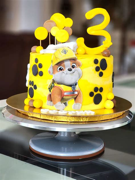 Chocolate Cake With Strawberry Filling Paw Patrol Cakerubble Paw