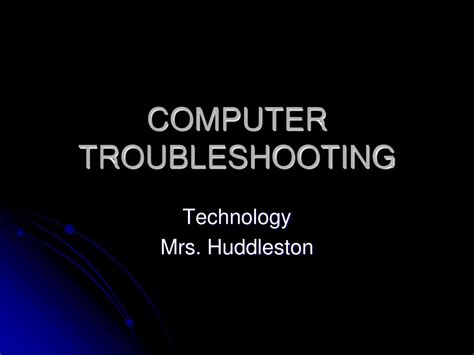 PPT Computer Troubleshooting Guide For Beginners PowerPoint Presentation ID 8739328