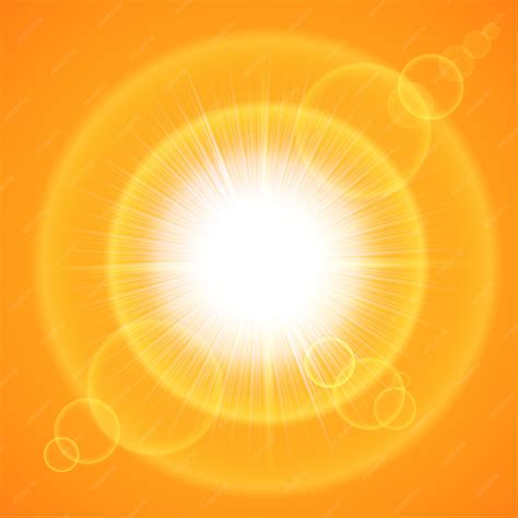 Premium Vector Sparkling Glittering Star Light Sun Shine Lens Flare