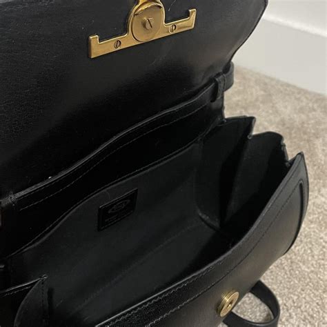 Tods Black Leather Crossbody Bag With Dust Bag Size Depop