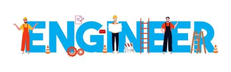 Premium Vector Engineer Text Construction And Civil Engineering
