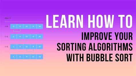 Mastering Bubble Sort Optimal Running Time Learn How To Improve Running Time With Bubble Sort