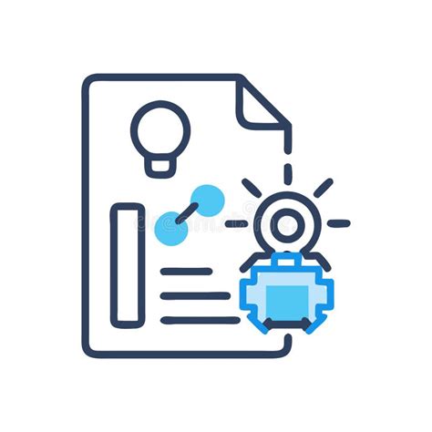 Key Business Project Assessment Icon Stock Vector Illustration Of Brainstorming Strategy