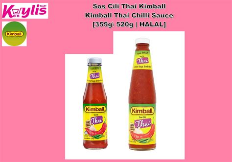 Sos Cili Thai Kimball Kimball Thai Chilli Sauce 355g 520g Halal
