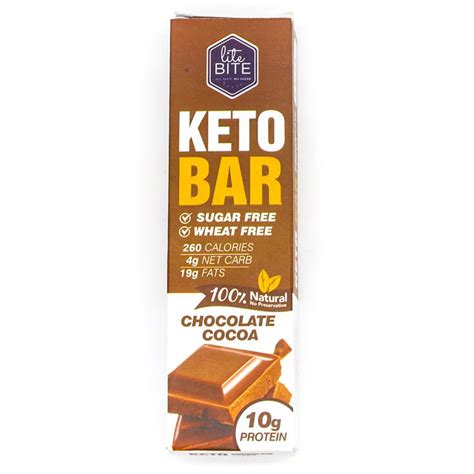 Lite Bite Keto Bar 60g Chocolate Cocoa Maxmuscle Elite