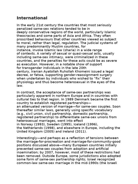 Same Sex Marriage In The World Pdf Same Sex Marriage Marriage