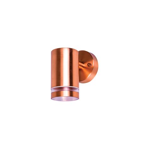Downward Facing Outdoor Wall Light In Copper Ip65 Wt Lighting