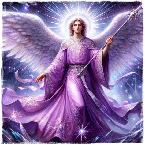 Angeles En Oración El Arcángel Zadkiel Es Conocido Como El Arcángel De La Misericordia La