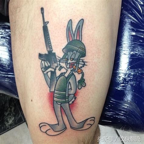 致敬經典·兔八哥系列紋身 每日頭條
