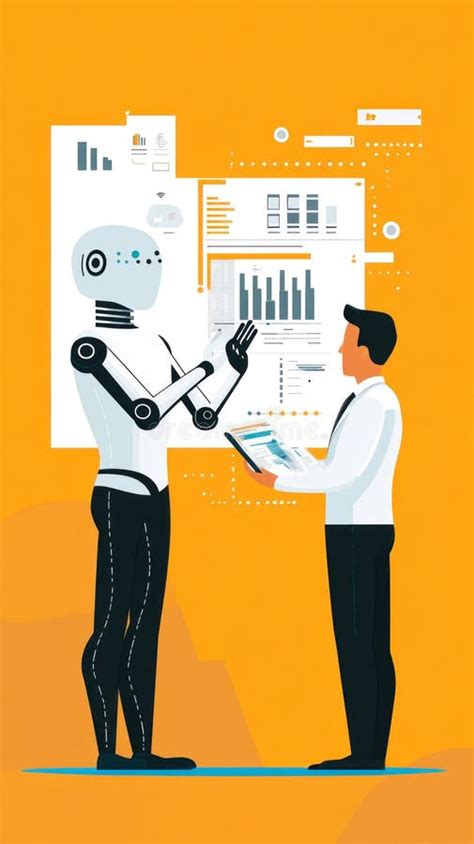 Businessman Using Ai Algorithm For Data Analysis And Business Strategy Stock Image Image Of