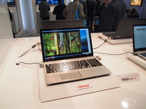 Toshiba Demos Worlds First Laptops With 4k Display Tecnology Laptop Mag
