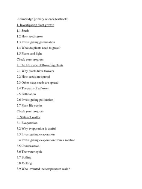 Cambridge Primary Science Textbook Pdf Plants Water