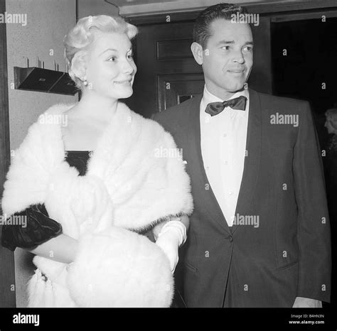 American Film Actress Barbara Payton At The Film Premiere Of A Happy