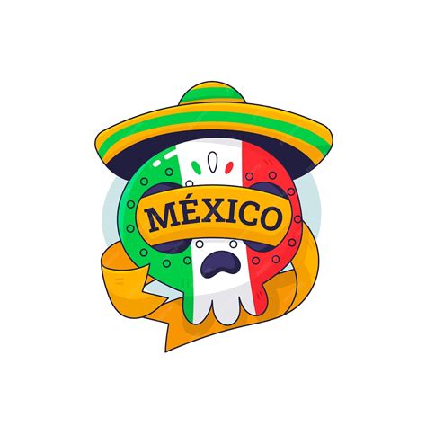 Free Vector Hand Drawn Mexico Logo Design