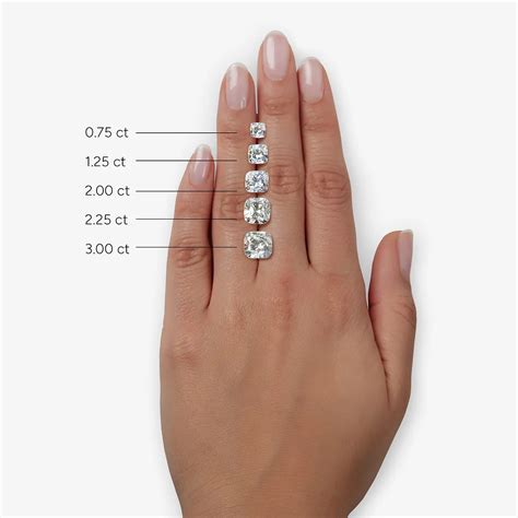 1 34 Ctw Cushion Lab Grown Diamond Engagement Ring With Double Row