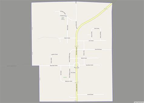 Map Of Hettick Village Thong Thai Real