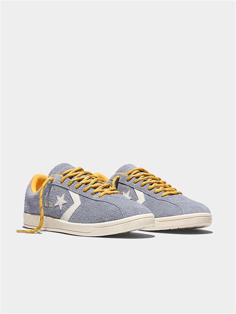 Converse Mens Classic Trainer Suede Grey Sneaker Bash